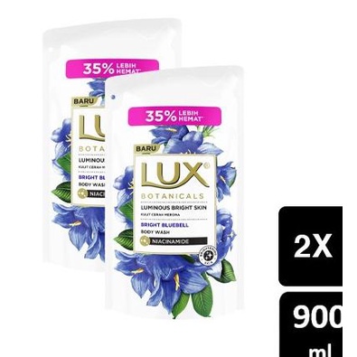 Jual Lux Botanicals Bright Bluebell Niacinamide Body Wash 900ml - Isi 2 | Shopee Indonesia