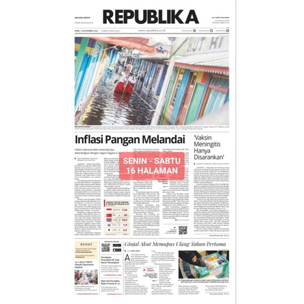 Jual KORAN REPUBLIKA NOVEMBER 2022 | Shopee Indonesia
