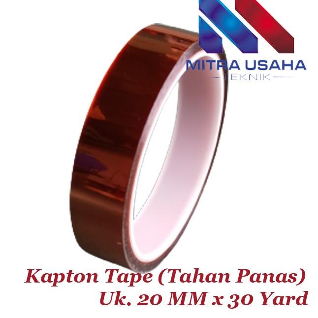 Jual Isolasi Tahan Panas Kapton Tape 20 mm Solasi Solatip Capton Anti ...