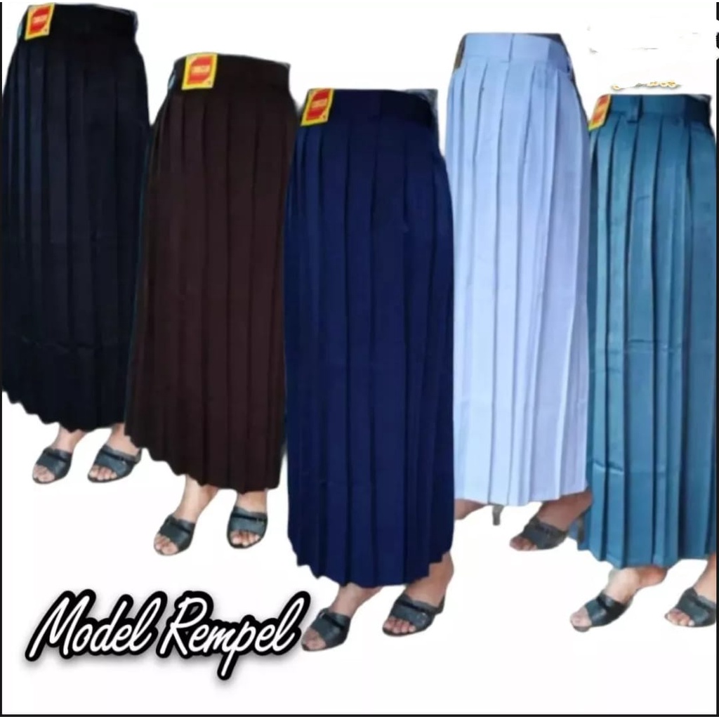 Jual Rok panjang smp sma/rok panjang rempel kerja smp sma seragam smp sma seragam sekolah ...