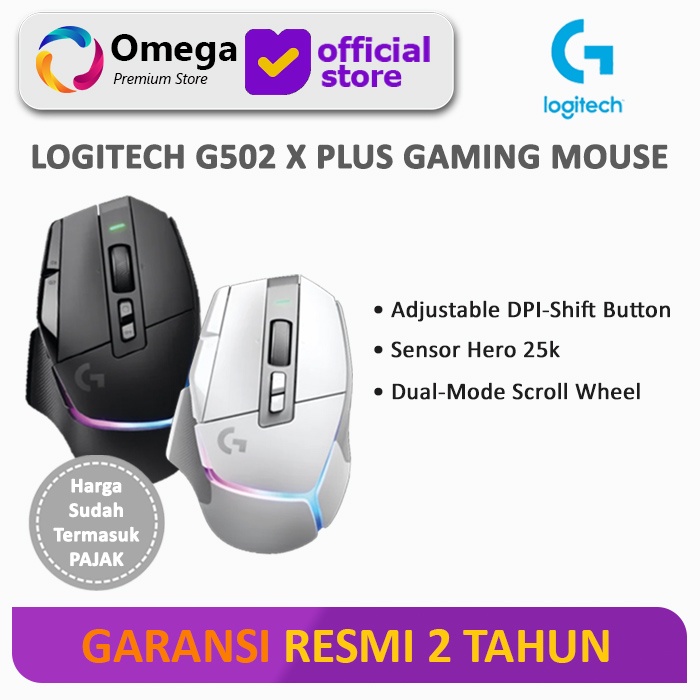 Jual Logitech G502 X Plus Wireless Gaming Mouse RGB | Shopee Indonesia