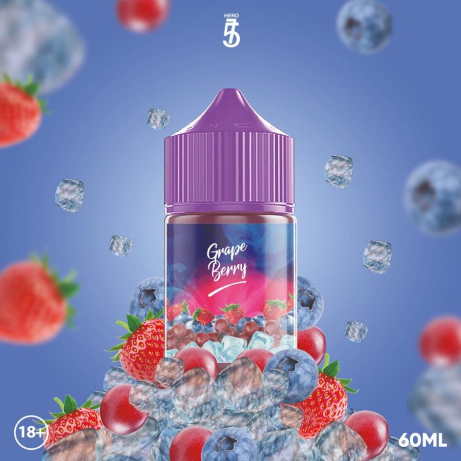 Jual Grape Berry Grape Strawberry Freezing 60ML By Hero57 - LF | Shopee ...