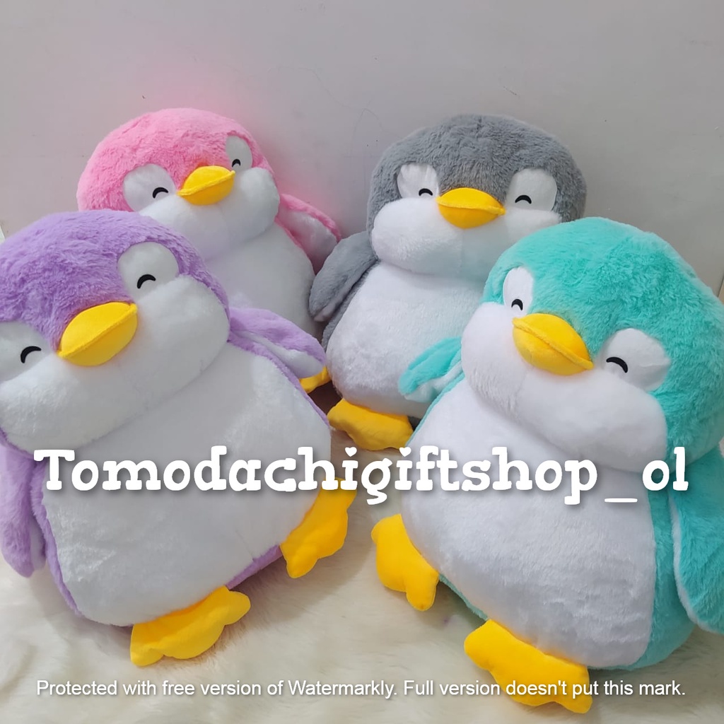 Jual TM/Boneka Plush Toys Penguin Pinguin Pingouin Chubby Rainbow Warna ...