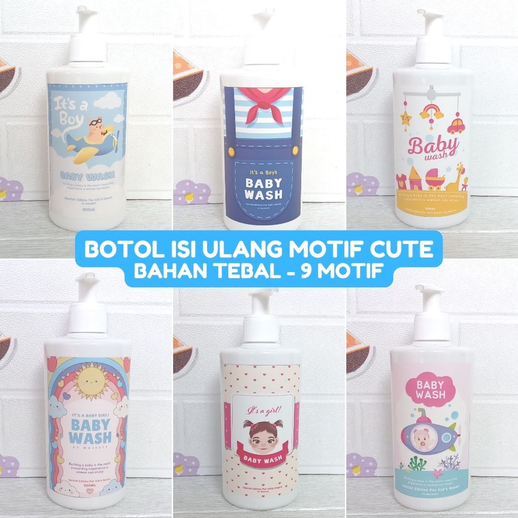 Jual Botol Isi Ulang Sabun 500ml Karakter Anak - Lucu dan Fungsional ...