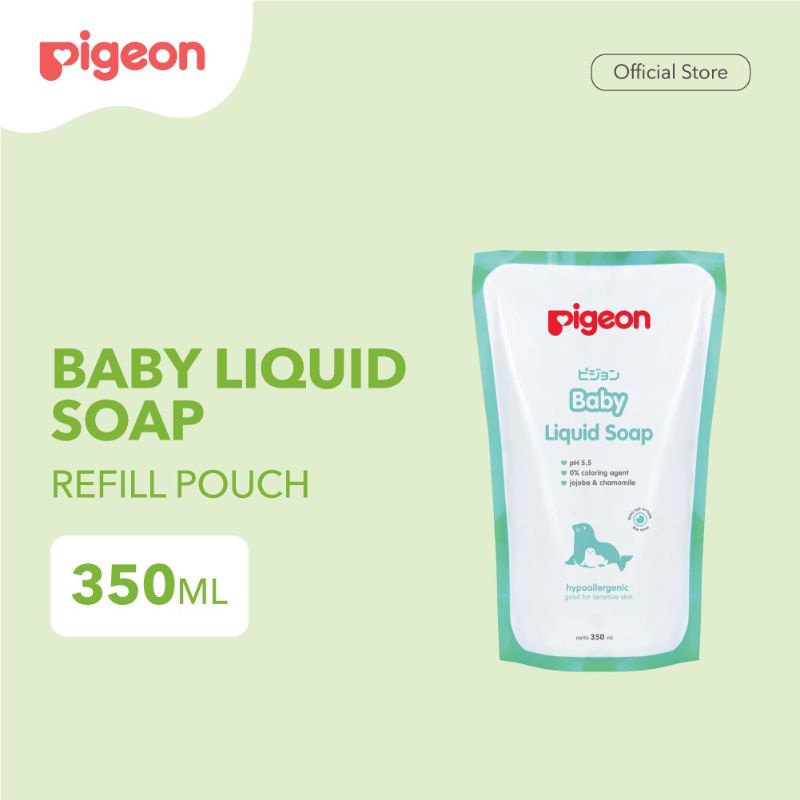 Jual Pigeon Baby Liquid Soap Refill 350ml [Pigeon Sabun Mandi Cair ...