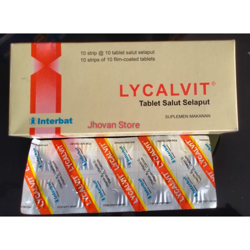 Jual LYCALVIT 10 tablet ~ Vitamin masa pertumbuhan , Ibu hamil ...