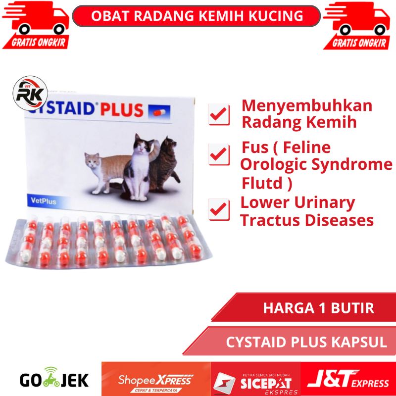 Jual Cystaid Cat Plus For Urinary Tract Masalah Kencing Kucing ( PER ...