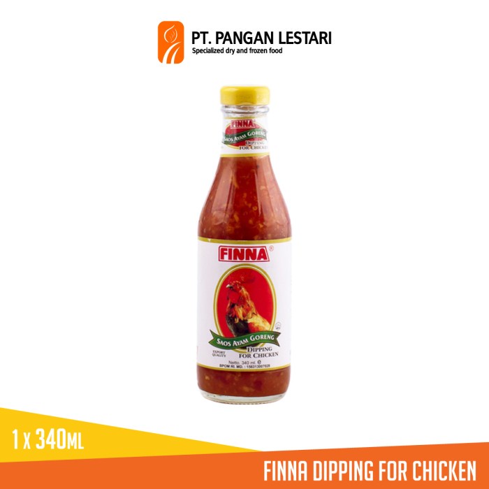 Jual FINNA DIPPING SAUCE SAOS AYAM GORENG ASAM MANIS 340 ML SAUS ...