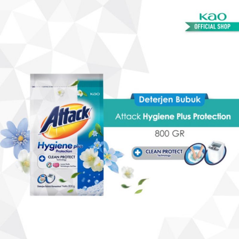 Jual Attack Hygiene Plus Protection Detergent - 800gr | Shopee Indonesia