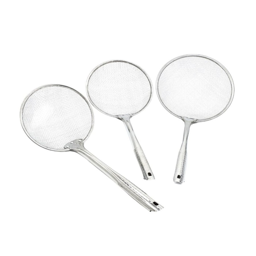 Jual saringan jaring lubang besar/ serokan gorengan besi/full stainless ...