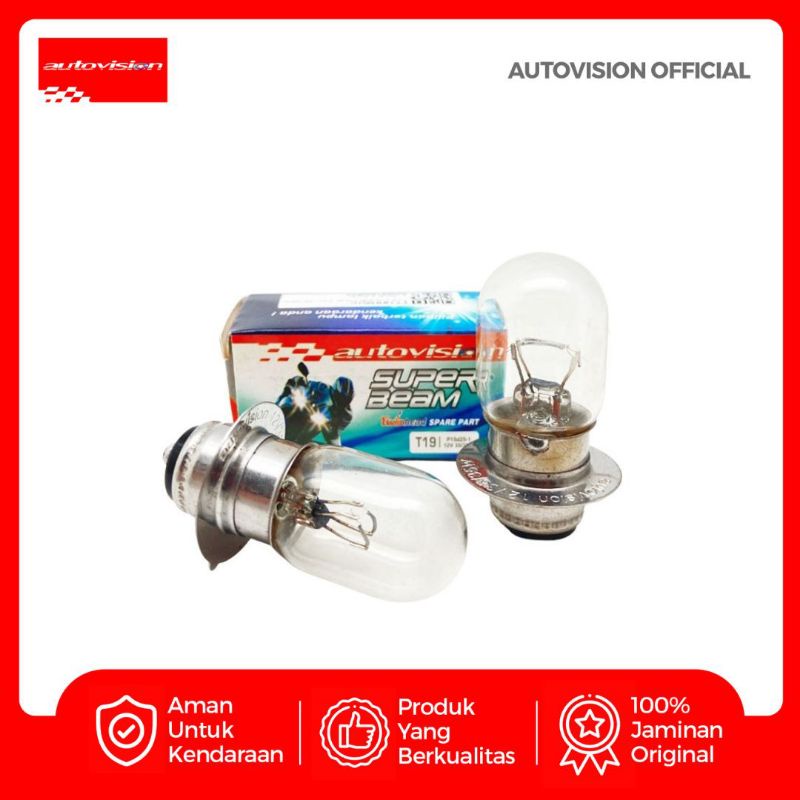 Jual Superbeam T19 Crystal Clear 12V Autovision | Shopee Indonesia