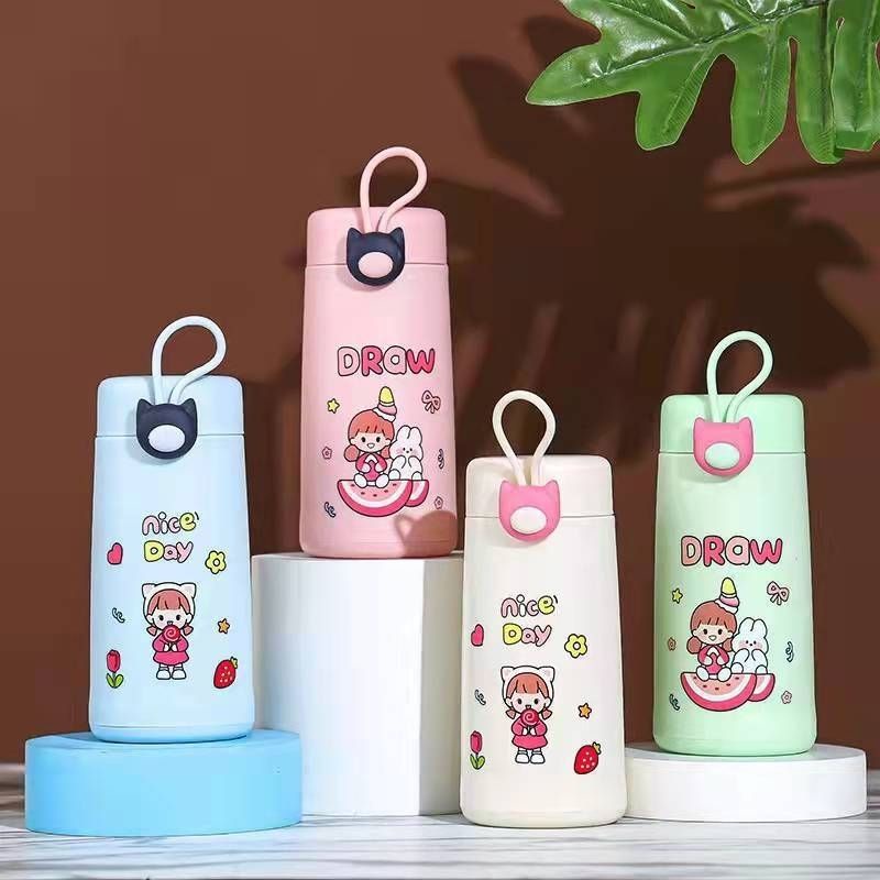Jual Botol Minum Anak Karakter Girls Cewek Lucu Botol Kaca Tumbler ...