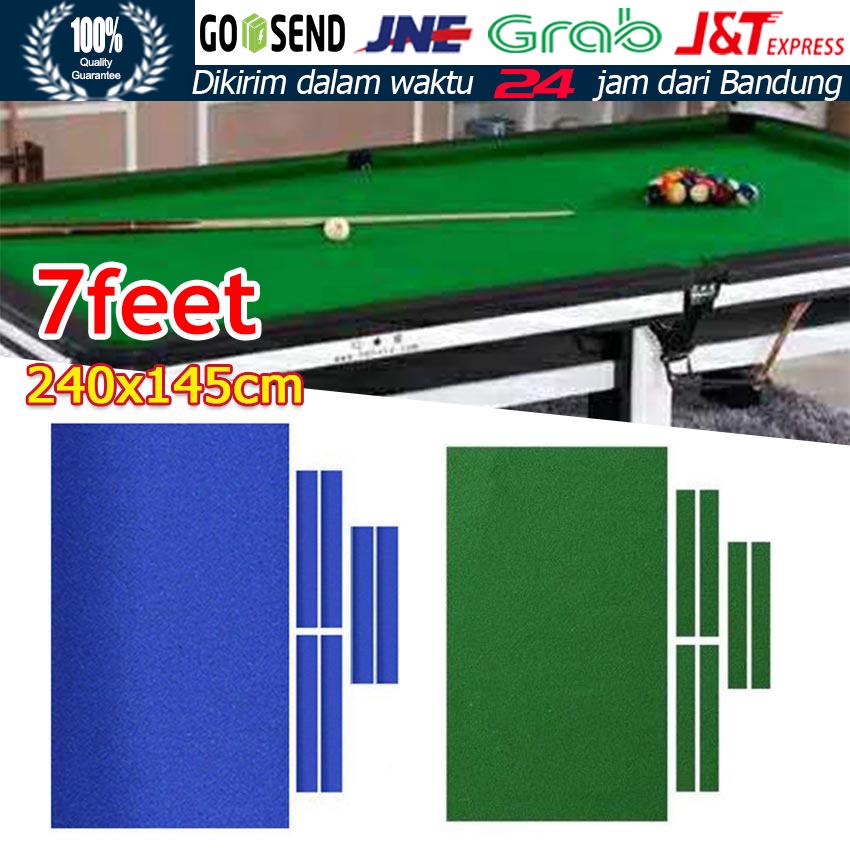 Jual Kain Laken Billiard 7 Ft Warna Hijau dan Biru Karpet Meja Bilyar Tatakan Meja Biliar ...