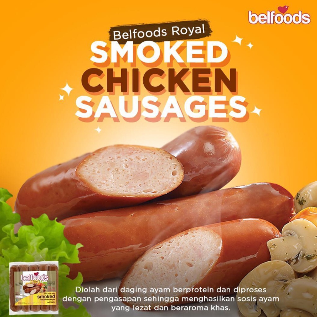 Jual Belfoods Royal Smoked Chicken Sausages 360gr Sosis Ayam Asap ...