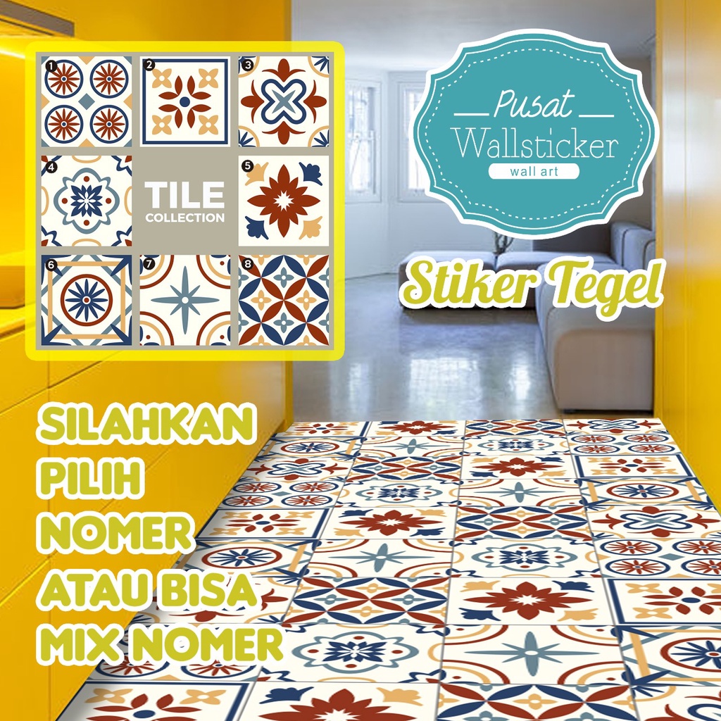 Jual Sticker Tegel / Stiker Lantai Best Seller 9 | Shopee Indonesia