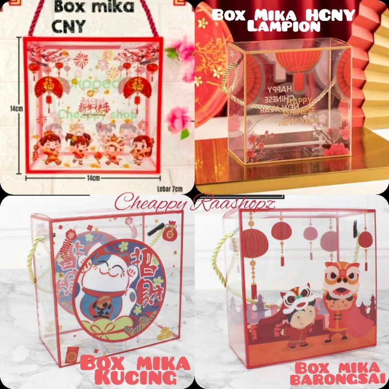 Jual Box mika Imlek Box Mika Lucky Cat Box mika CNY Box Mika Kue Imlek ...