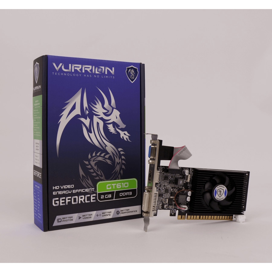 Jual VGA VURRION NVIDIA GEFORCE GT 610 2GB DDR3 GARANSI RESMI 2 TAHUN | Shopee Indonesia