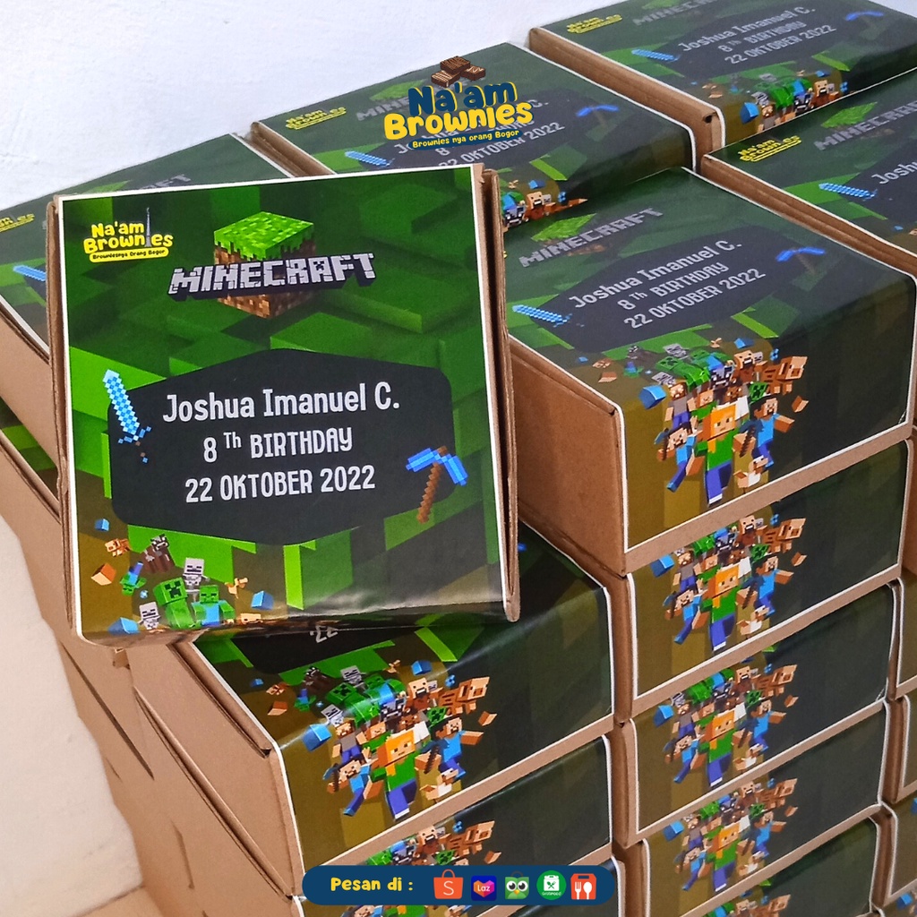 Jual PAKET HAMPERS BROWNIES MINI FREE DESAIN STIKER | Shopee Indonesia