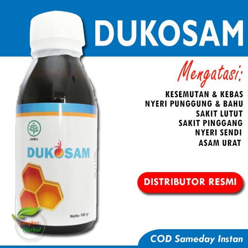 Jual Madu DUKOSAM Obat Herbal Atasi Kebas Nyeri Sendi Syaraf dan Tulang ...