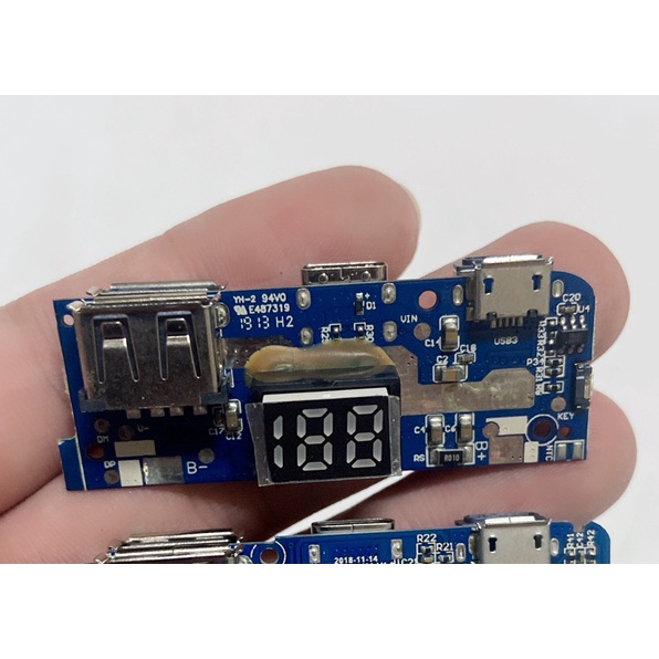 Jual Modul DIY Rakitan Power Bank Type-C MicroUSB With LCD PowerBank ...