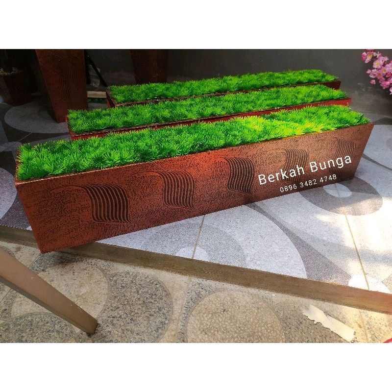 Jual Pot partisi Panjang 120cm - Pot bunga artificial - Pot kayu harbot ...