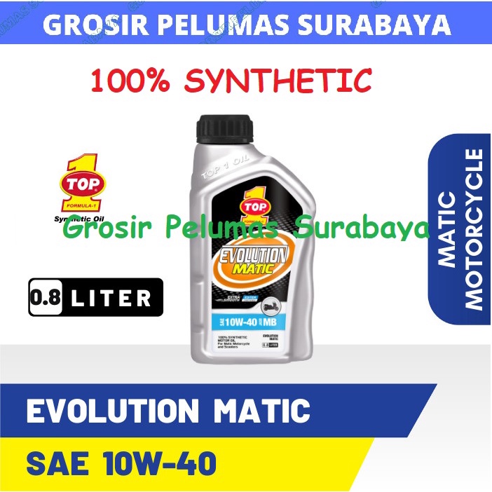 Jual Oli Motor Matik Matic scooter Top One TOP 1 EVOLUTION MATIC 10W-40 ...