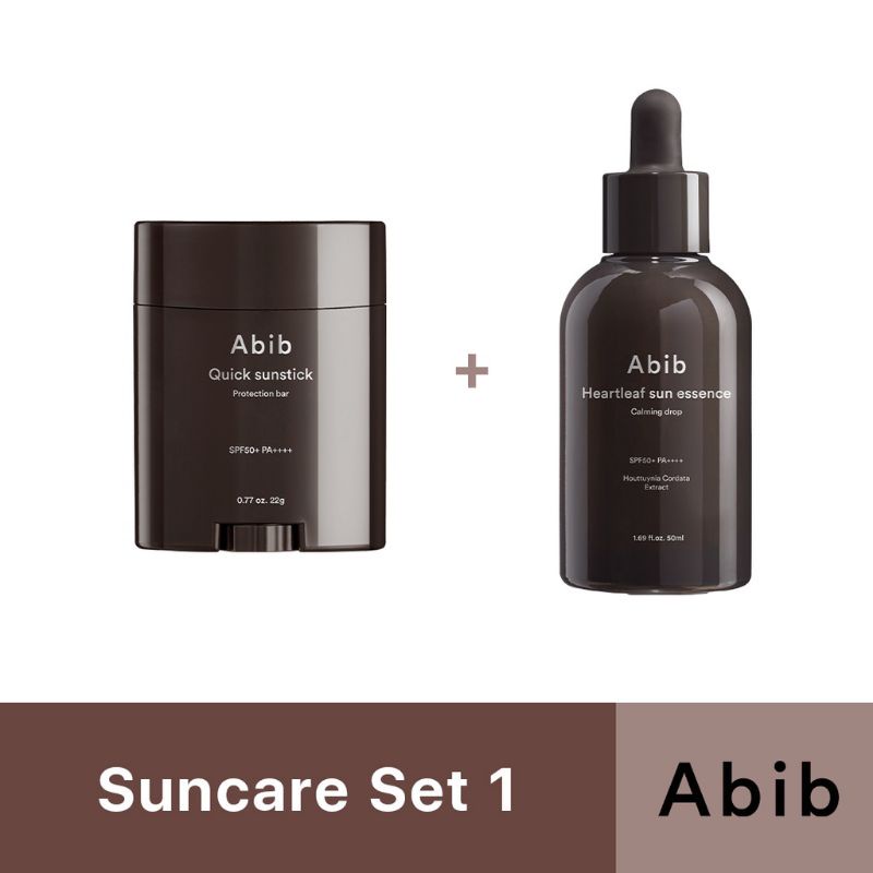 Jual Abib Sunscreen Set (Sunstick Bar & Essence Drop) | Shopee Indonesia