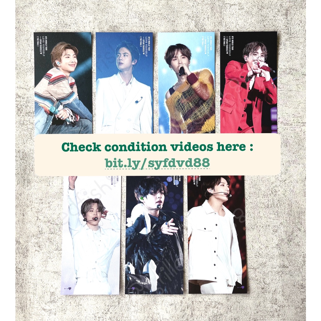 Jual [CEK VARIASI] BTS SPEAK YOURSELF THE FINAL Official Bookmark BM Lenticular Photo Frame WVS ...