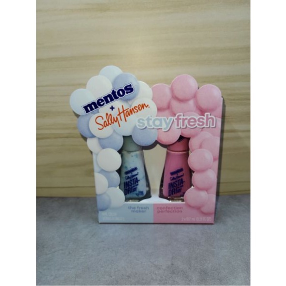 Jual Kutek Mentos x Sally Hansen Nail Polish Insta-Dri Limited Edition ...