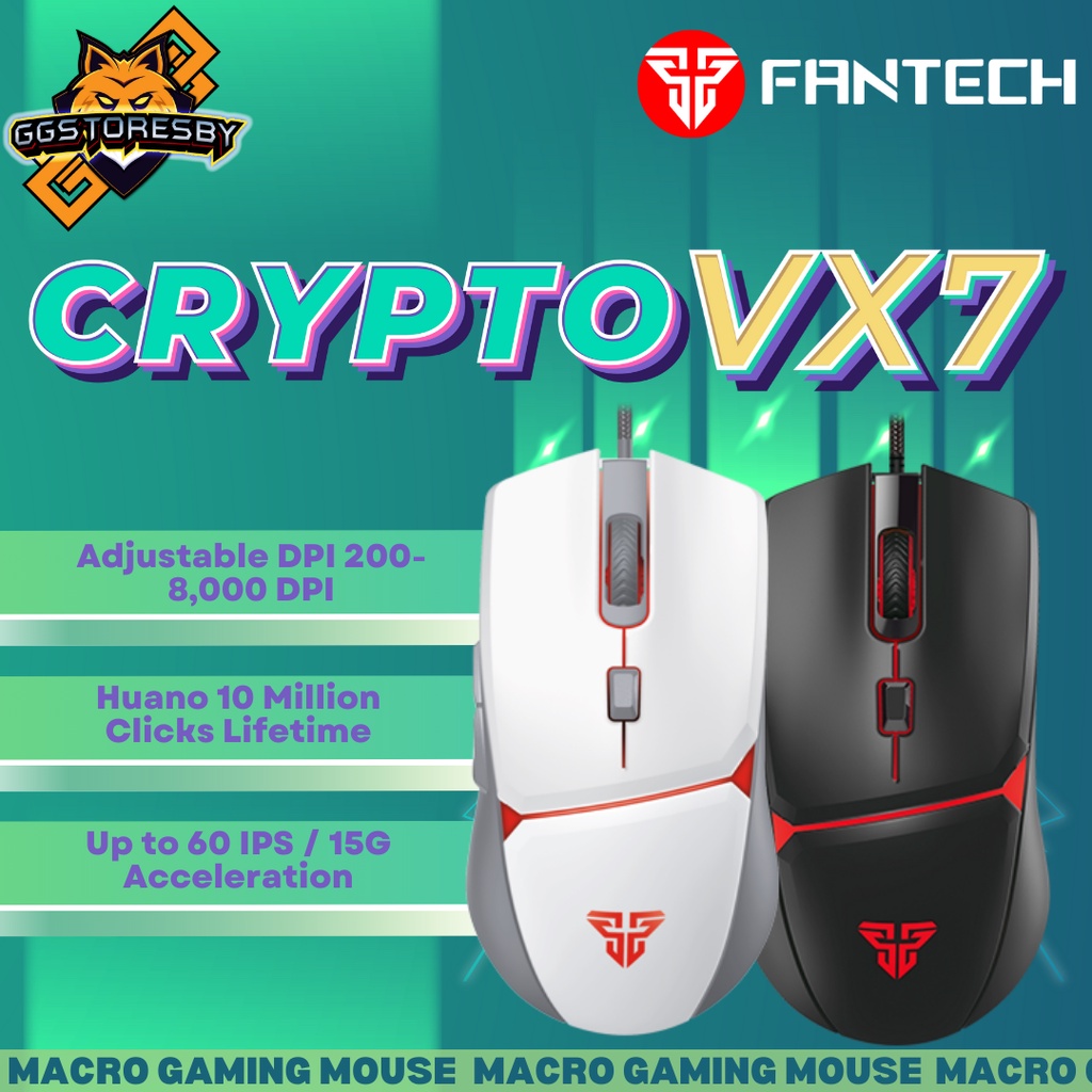 Jual FANTECH CRYPTO VX7 Gaming Mouse | Shopee Indonesia