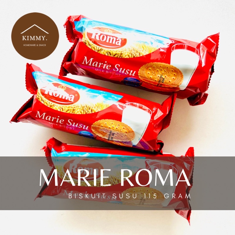 Jual ROMA MARIE SUSU 115 GRAM / ROMA MARIE SUSU ROLL / BISKUIT ROMA ...