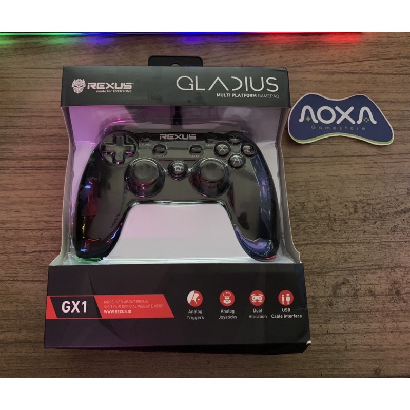 Jual Rexus Gladius GX1 & GX Wired Stik Gamepad PC Laptop | Shopee Indonesia