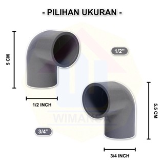 Jual SAMBUNGAN PIPA PVC LENGKUNG MDN - PENYAMBUNG PIPA | Shopee Indonesia