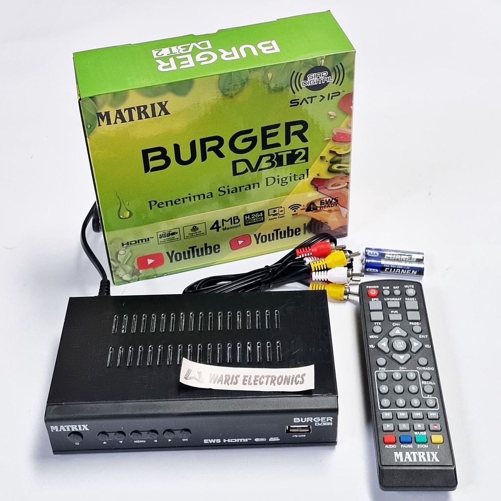 Jual Set Top Box STB Matrix BURGER DVB-T2 Antena TV Digital | Shopee Indonesia