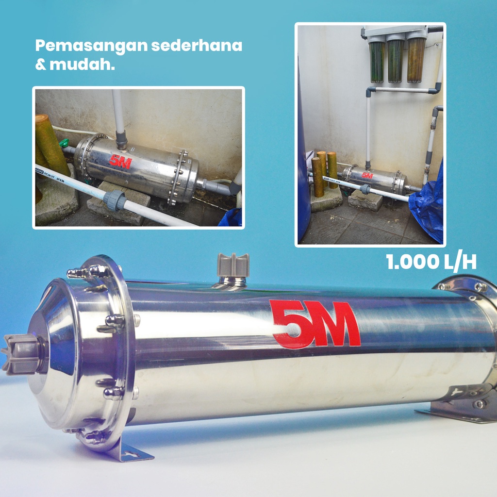 Jual CL Filter Air Stainless 1000 dan 3000 Liter Pemurni Seluruh Rumah ...