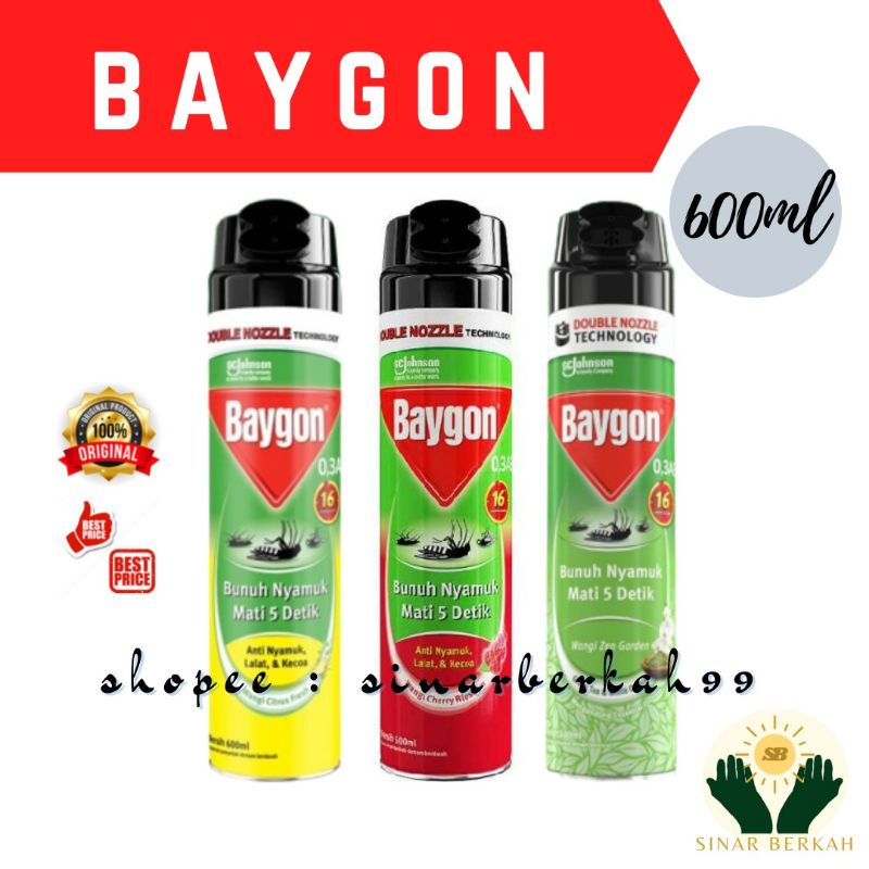 Jual Baygon 600 ML All Varian | Shopee Indonesia