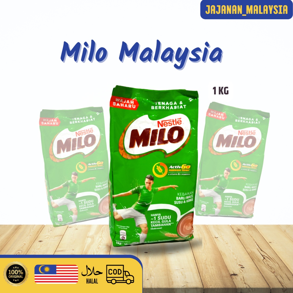 Jual Milo 1 KG Asli Malaysia Coklat Kental dan enak Minuman penambah ...