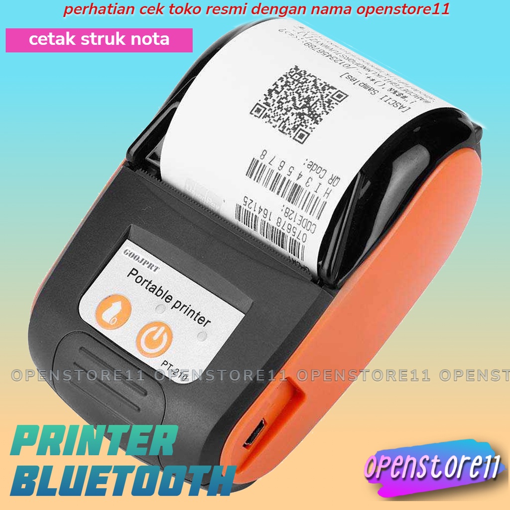 Jual Printer Bluetooth Cetak Struk Nota Pembelian Thermal Receipt Portable Nirkabel | Shopee ...