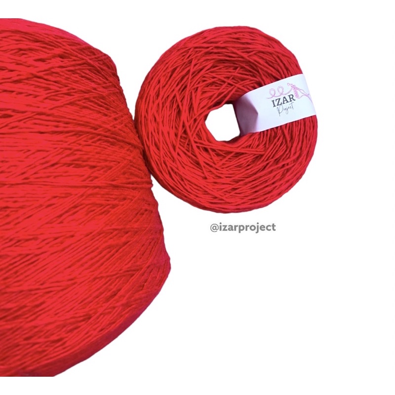 Jual Benang Rajut Bulky Small ply "Pure Red" ( Fancy Yarn / Boucle ...