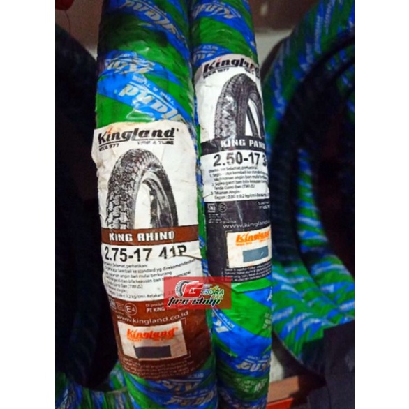 Jual ban motor kingland 250-17 & 275-17 ban bebek king rhino ban r17 ...