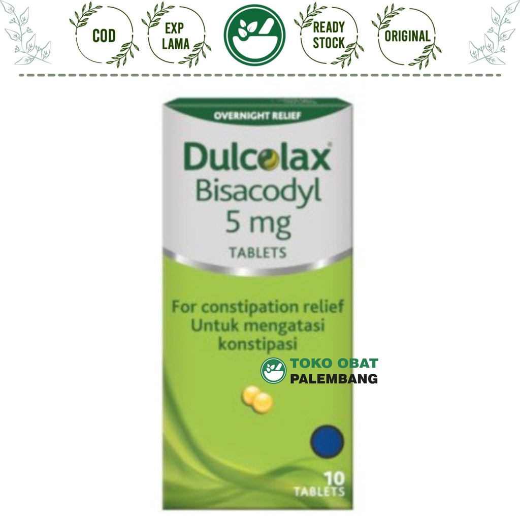 Jual DULCOLAX BISACODYL 5MG 10 TABLETS MENGATASI KONSTIPASI DULCOLAK ...