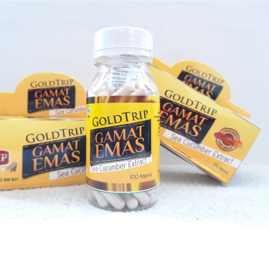 Jual [ HARGA PROMO ] Kapsul GAMAT GOLD TRIP 100 Kapsul Jelly Gamat Emas ...