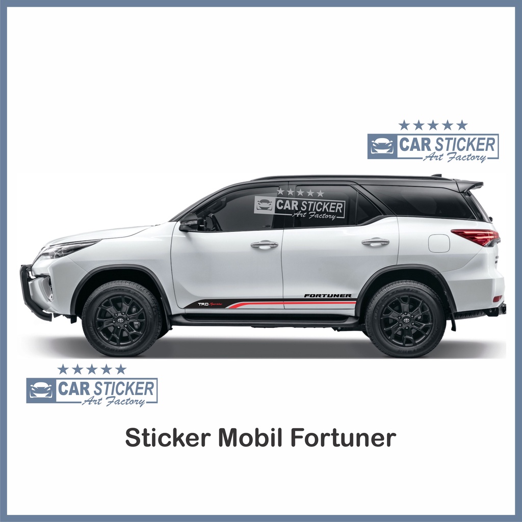 Jual FOR03 sticker fortuner sticker toyota fortuner stiker mobil ...