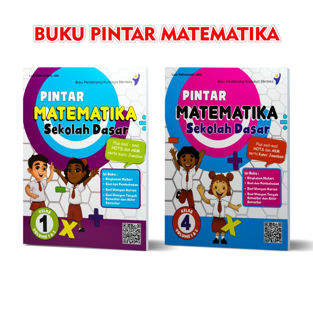 Jual Buku Soal Matematika SD / Pintar Matematika SD Volume 1 Dan 2 ...