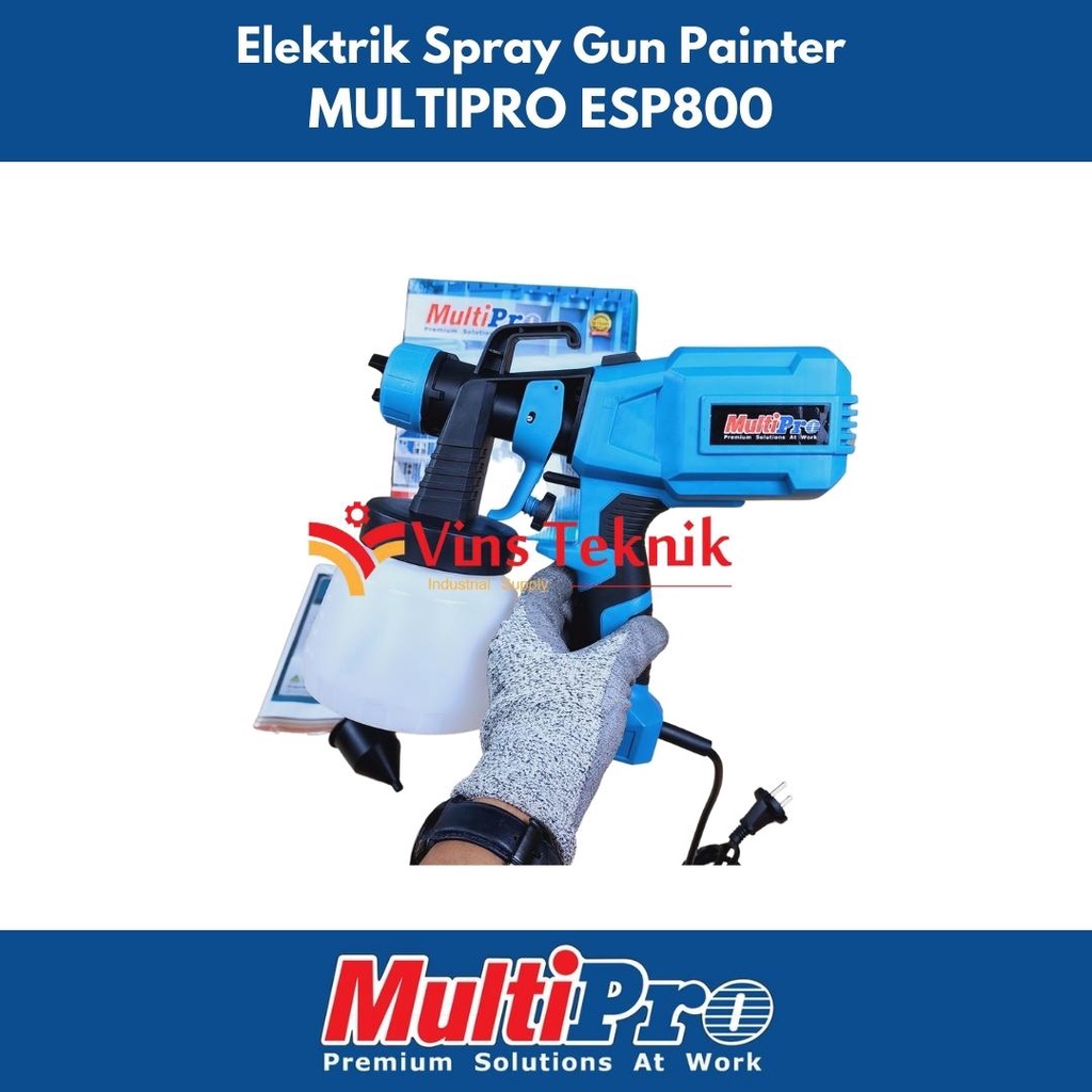 Jual Elektrik Spray Gun mesin semprot cat Portable ESP 800 MULTIPRO ...