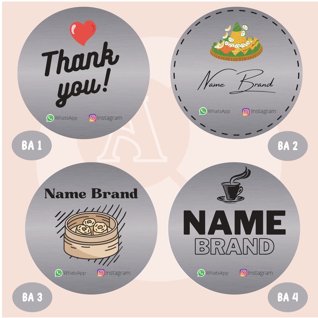 Jual Cetak Stiker Silver / Lebel produk custom | Shopee Indonesia