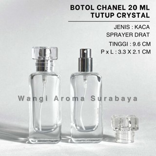 Jual Botol Chanel 20ML Spray Drat - Botol Parfum Chanel Drat - Botol ...