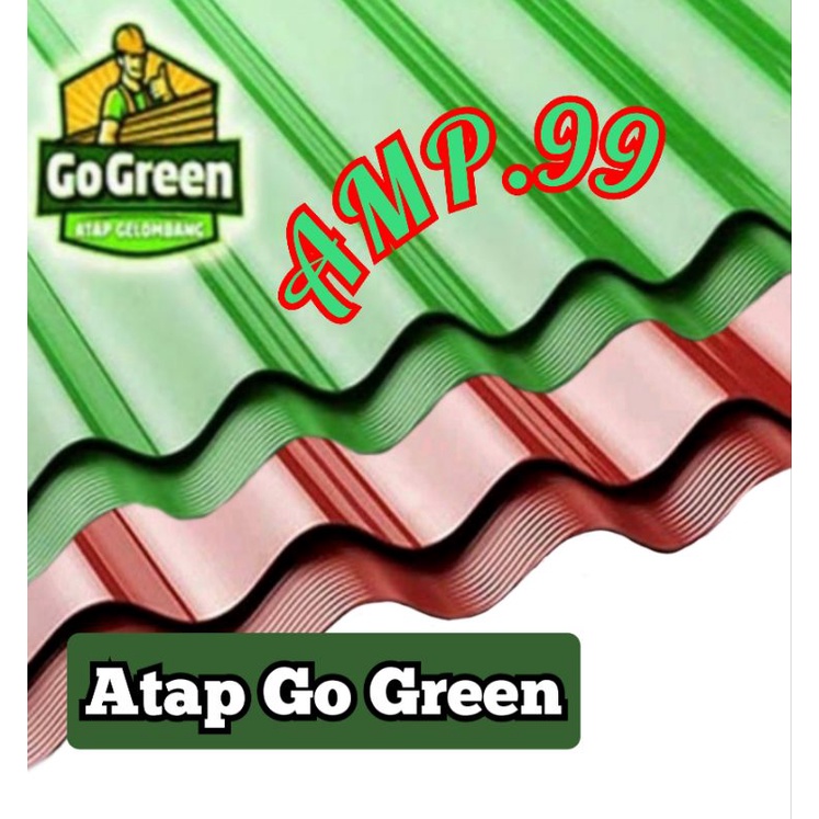 Jual atap Go Green./atap plastik./atap Gelombang | Shopee Indonesia