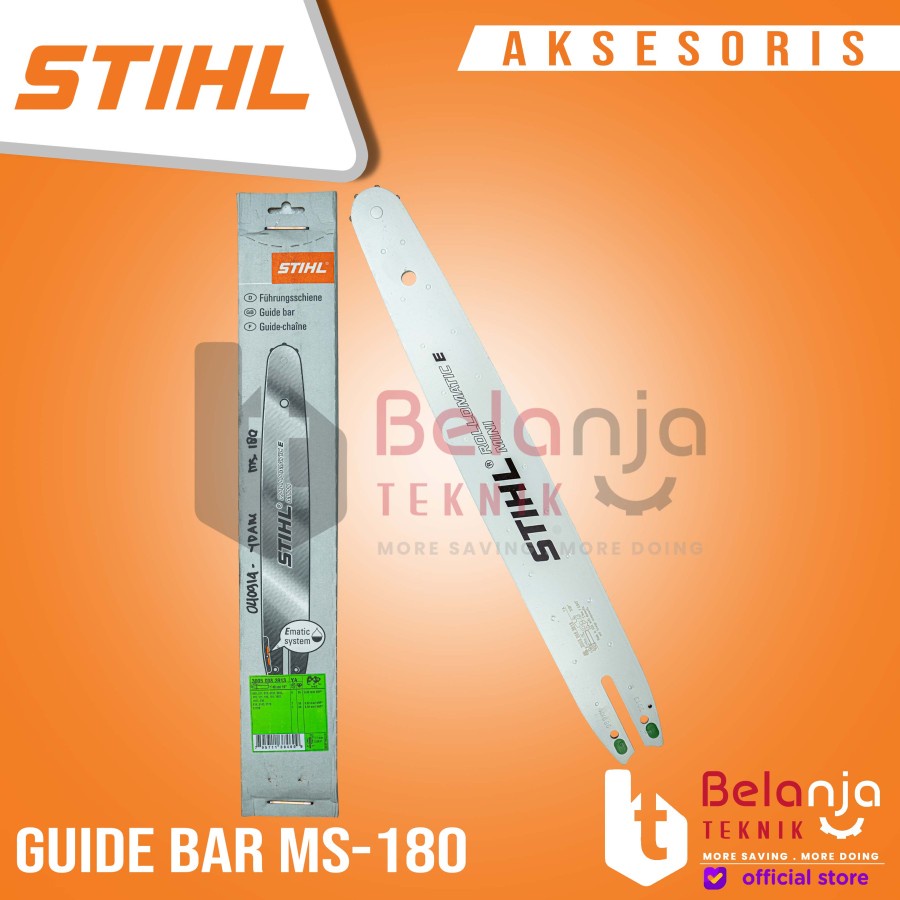 Jual STIHL Guide Bar Chainsaw MS 180 16 Inch Sparepart Rantai Mesin Gergaji MS180 Original ...