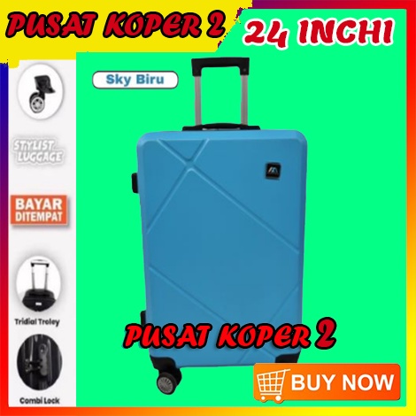 Jual Koper Size 24 Inchi model X koper import travel modern Polo Bagasi ...